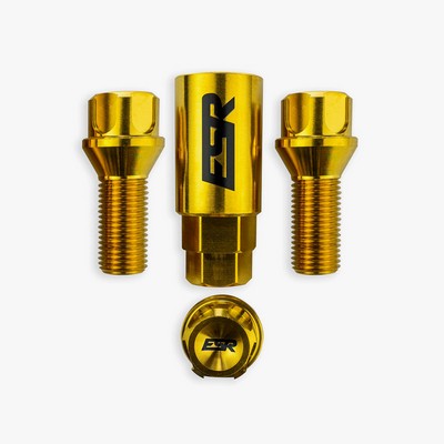 ESR Wheels 38MM GOLD CHROME BOLTS 12X1.5