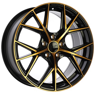 DAI Wheels Wheels A-SPEC Gloss Black - Machined Face - Bronze Face 15x6 ...