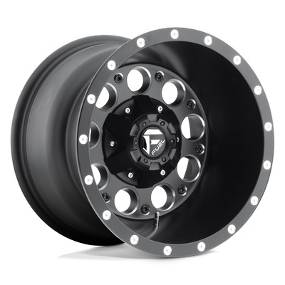 Fuel 1PC Wheels REVOLVER Matte Black Milled 15x10 6X139.7 et-43 cb108